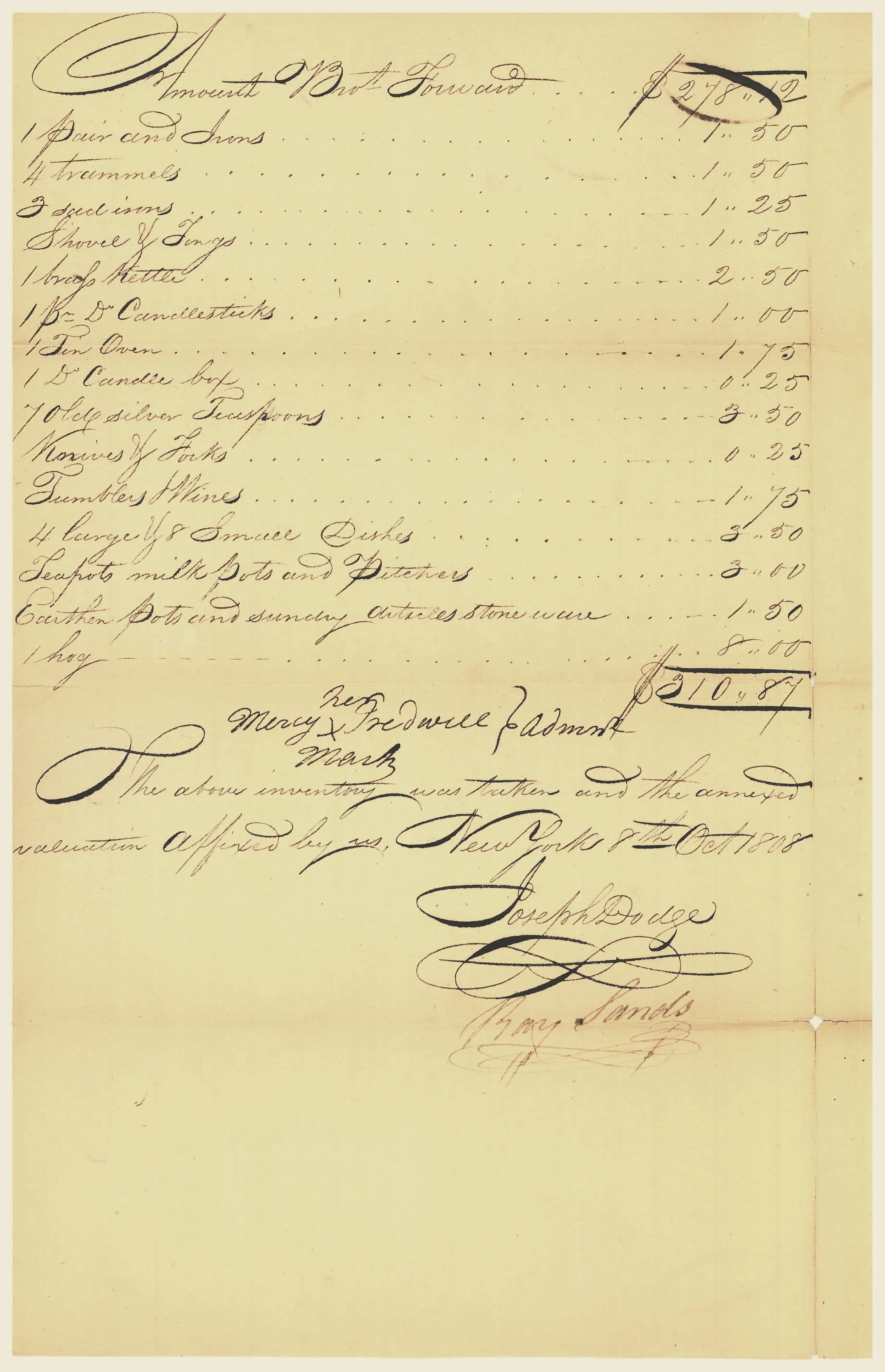 “A True and Perfect Inventory” - The Municipal Archives Collection of ...