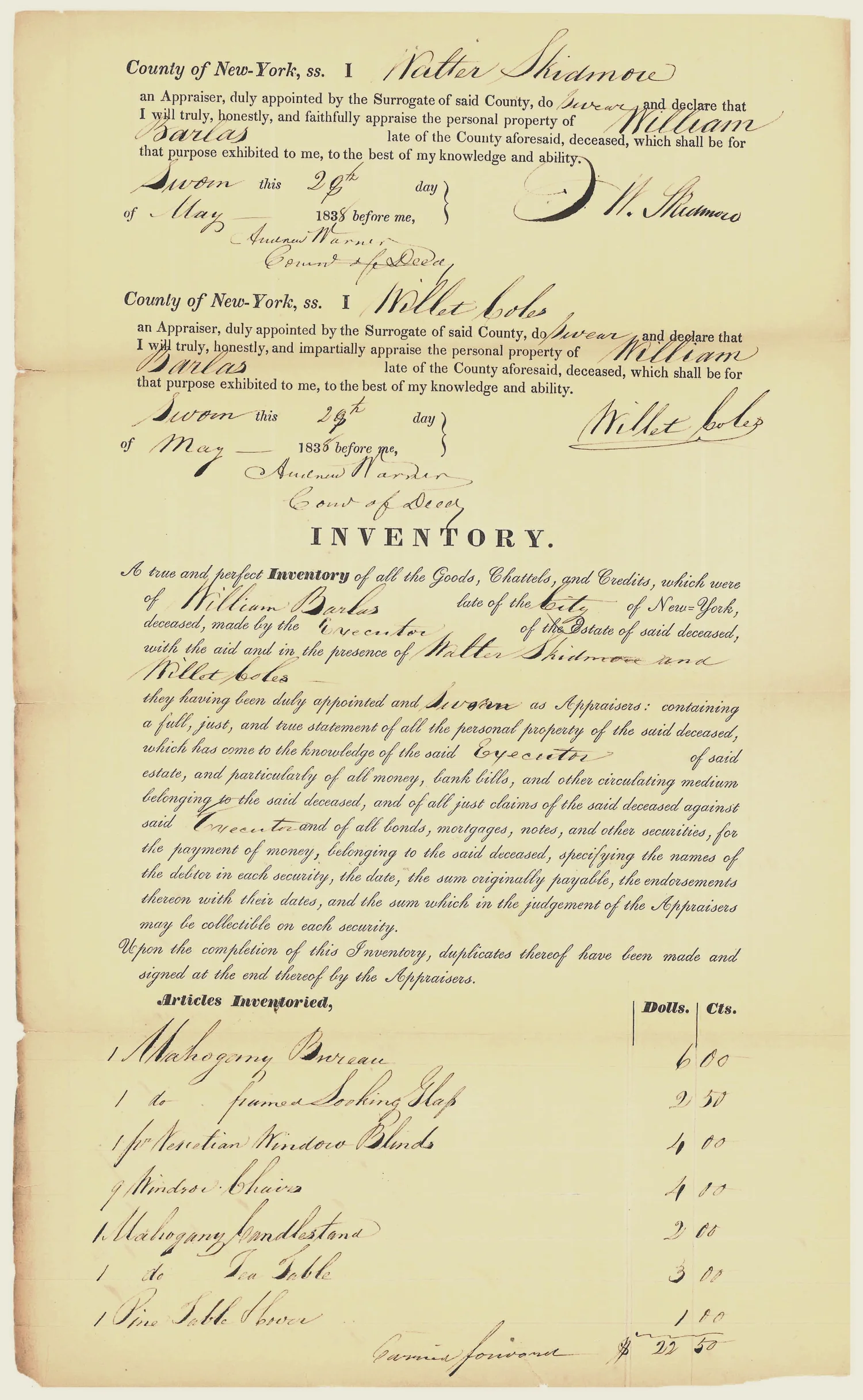 “A True and Perfect Inventory” - The Municipal Archives Collection of ...