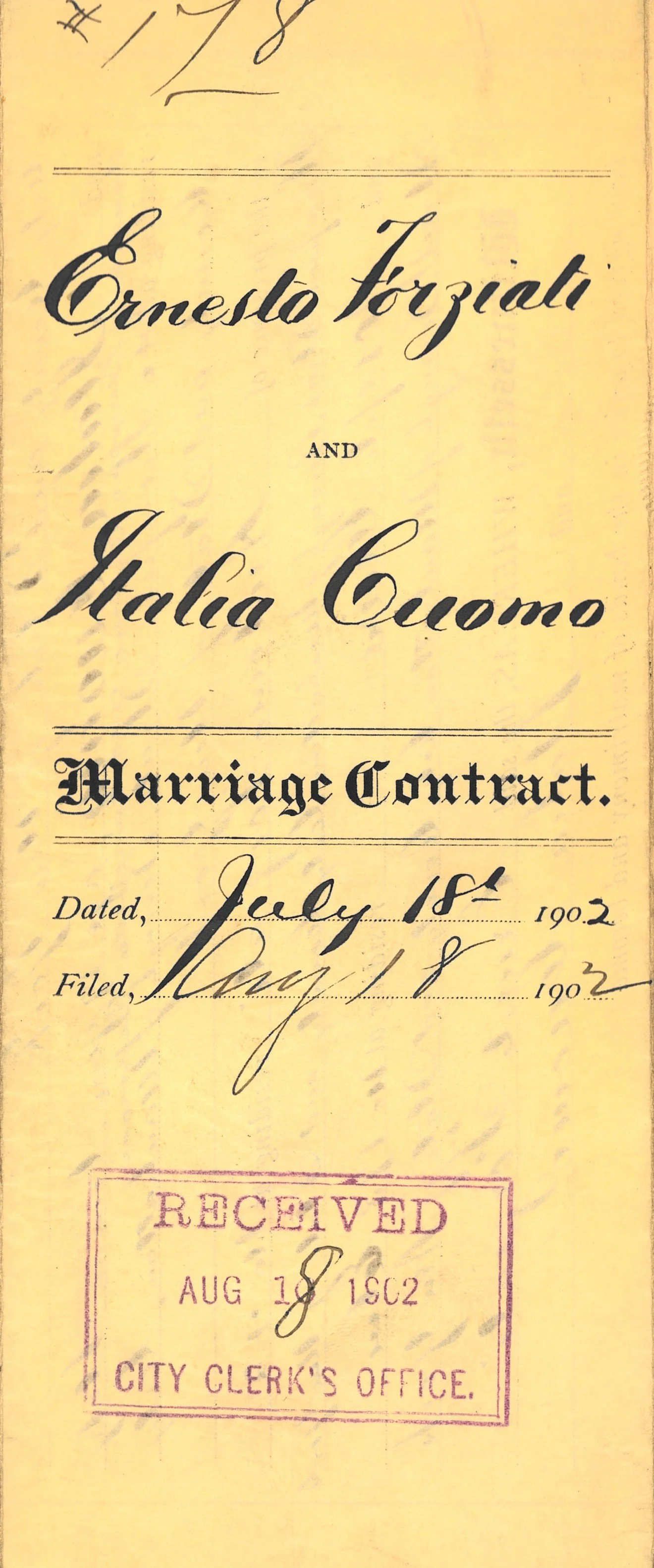 Marriage Contracts — NYC Department of Records & Information Services