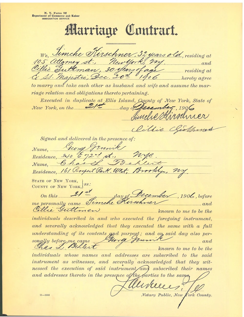 Marriage Contracts — NYC Department of Records & Information Services