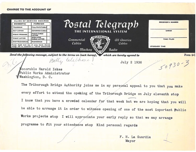 Uniting the Boroughs: The Triborough Bridge — NYC Department of Records ...