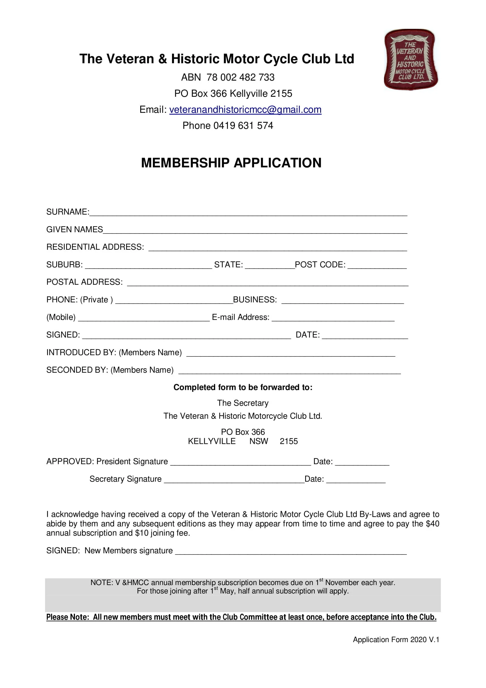 Ama Motorcycle Membership Renewal Form | Reviewmotors.co