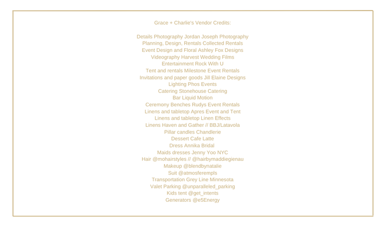 Grace + Charlie Gallery - Ashley Fox Designs Wedding Flowers Minnesota