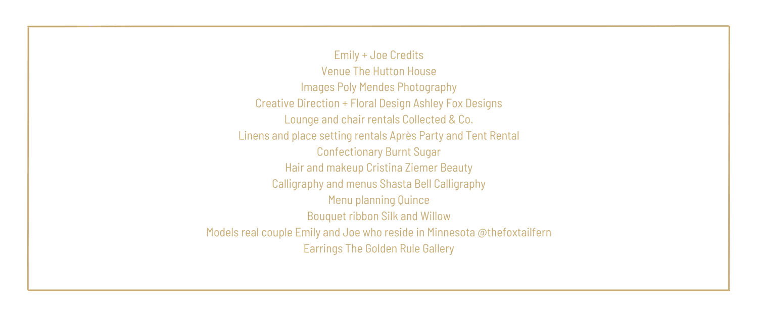 Emily + Joe Gallery - Ashley Fox Designs Wedding Flowers Minnesota