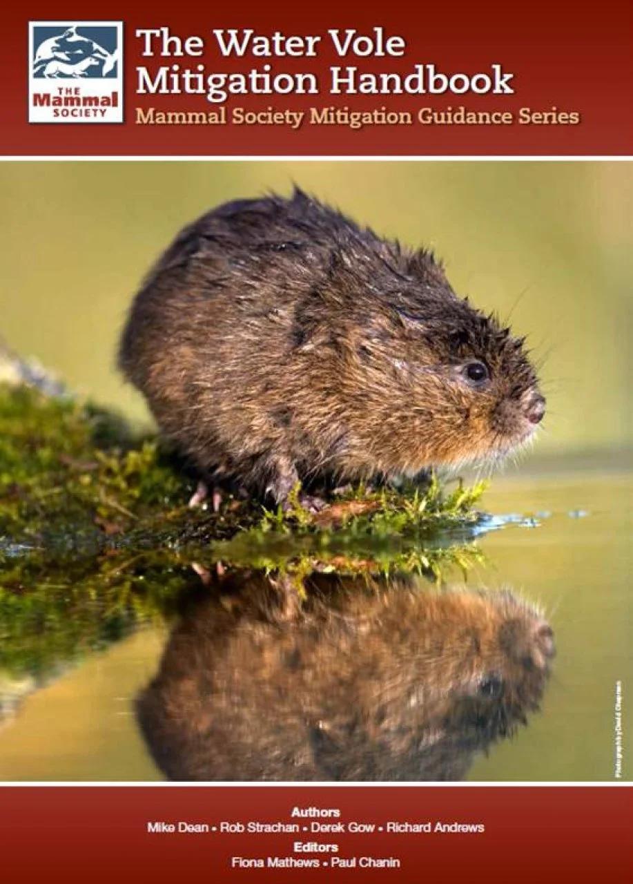 New Water Vole Mitigation Handbook | Ecology by Design