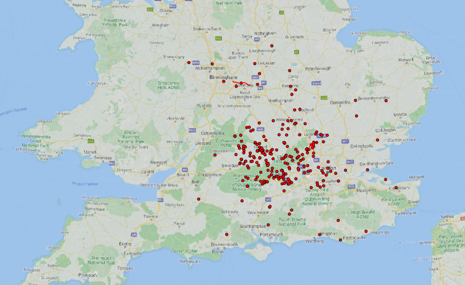 Clients and Project Map | Ecology by Design
