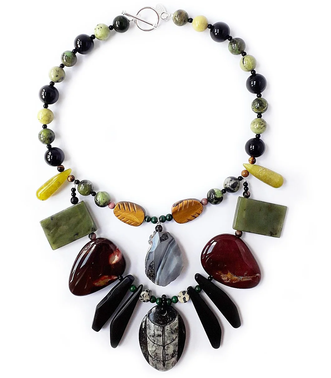 Goddess Banbha 2020 Earth Element Gemstone Necklace - glwec.in