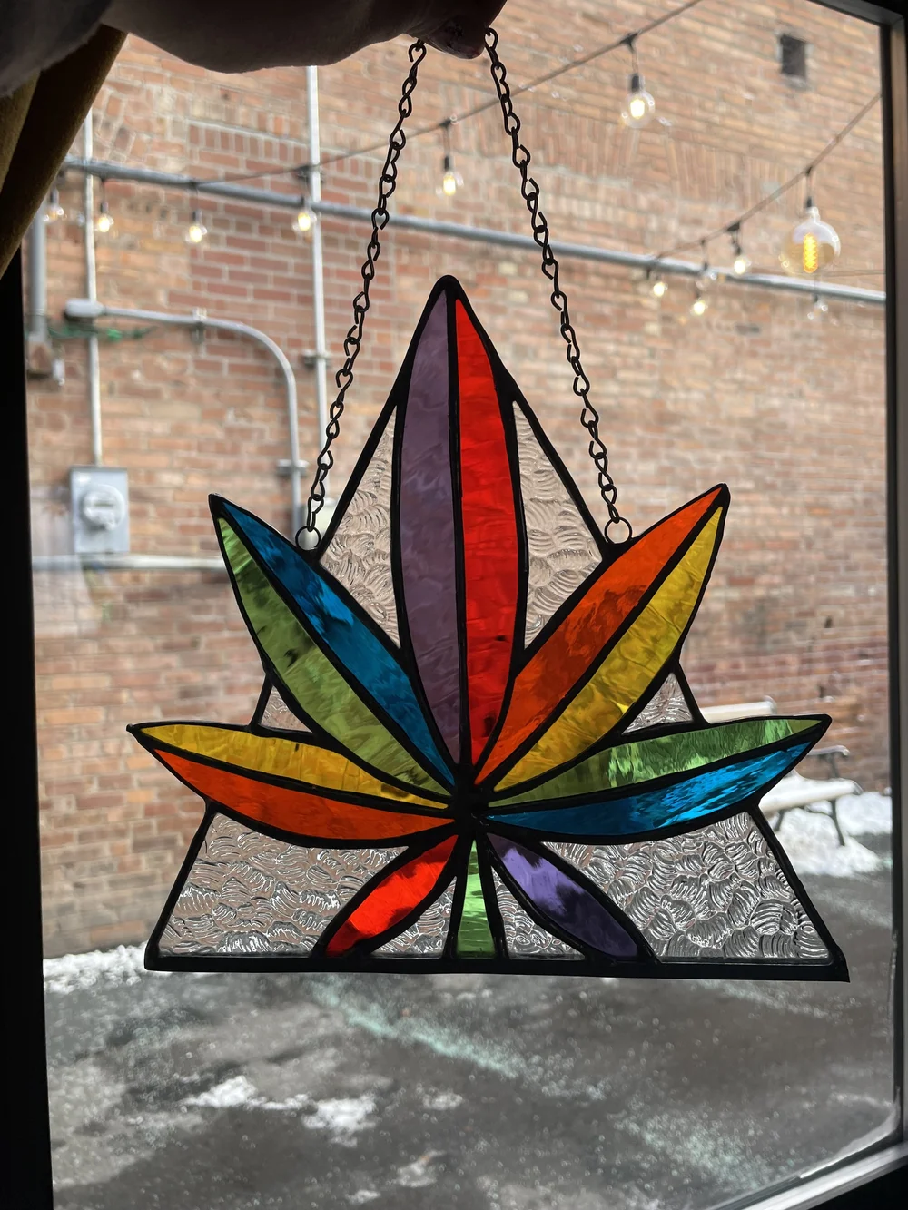 Rainbow Pot Leaf Pattern