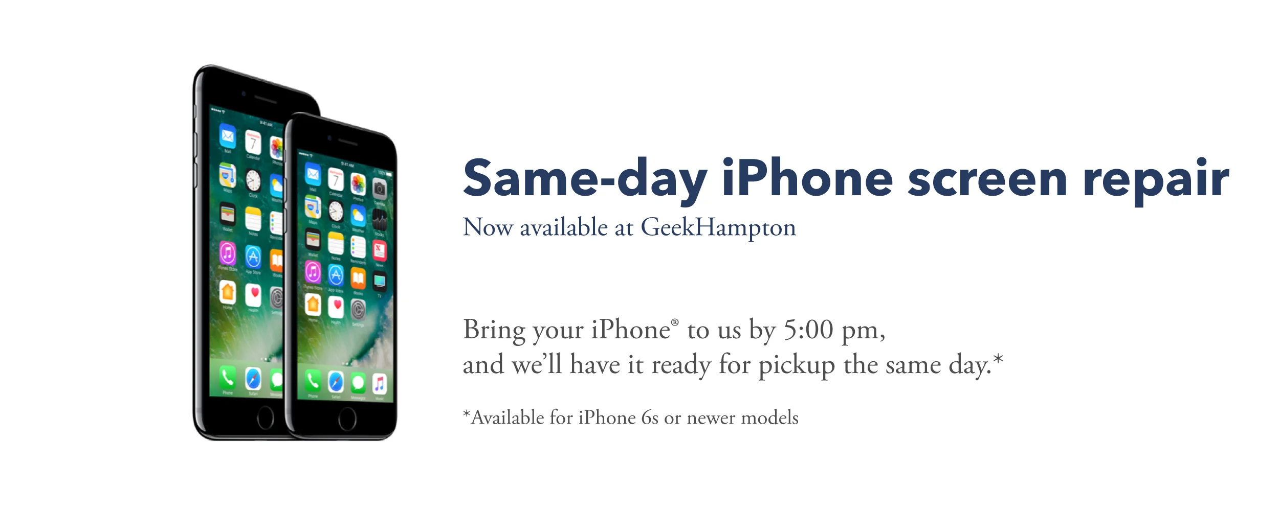 Same Day Apple Certified iPhone Screen Repair -GeekHampton