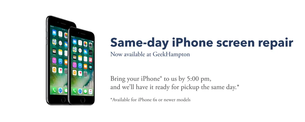 Same Day Apple Certified iPhone Screen Repair -GeekHampton
