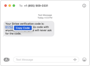 Faster Copying of Two-Factor Authentication Codes from Messages — GeekHampton