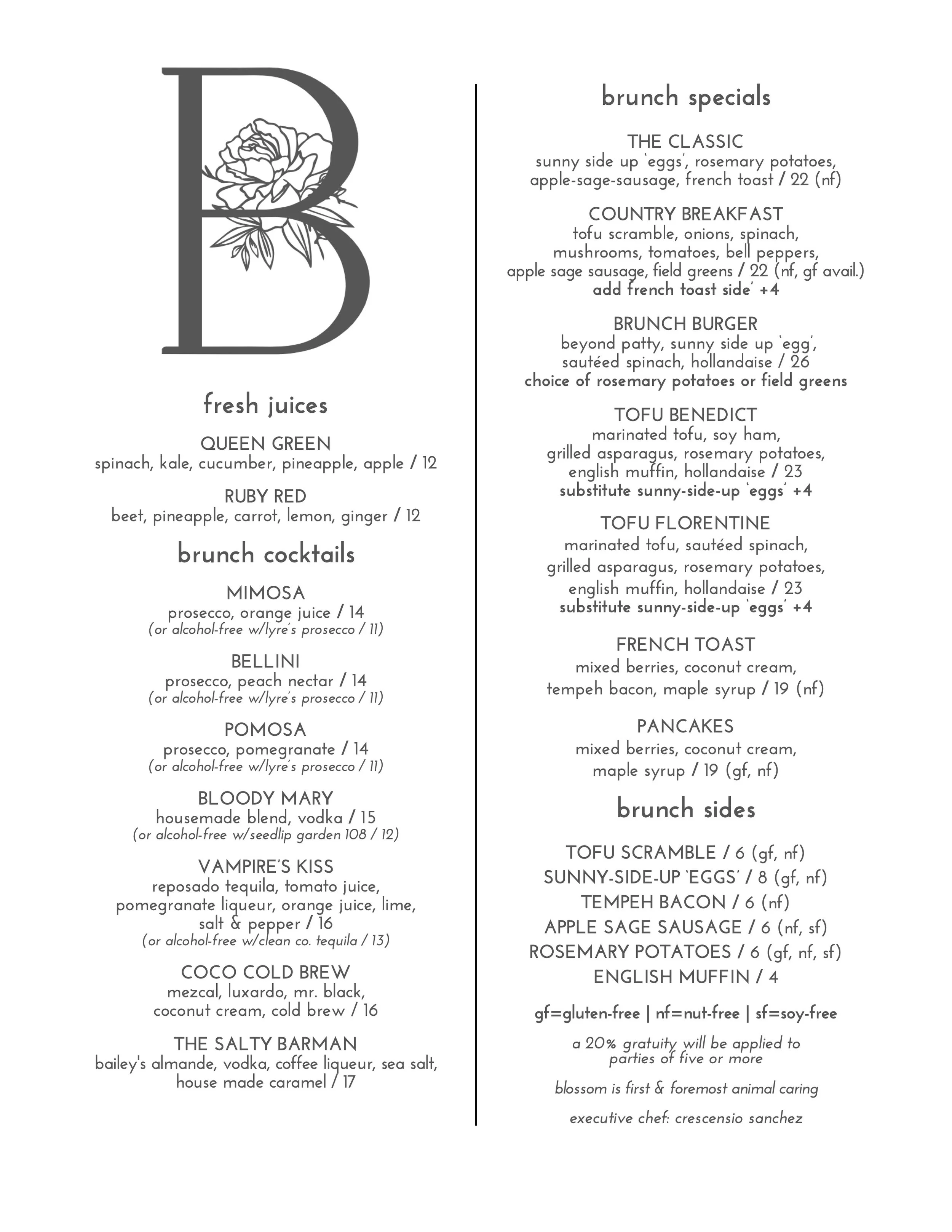 Eat & Drink — Blossom Restaurants