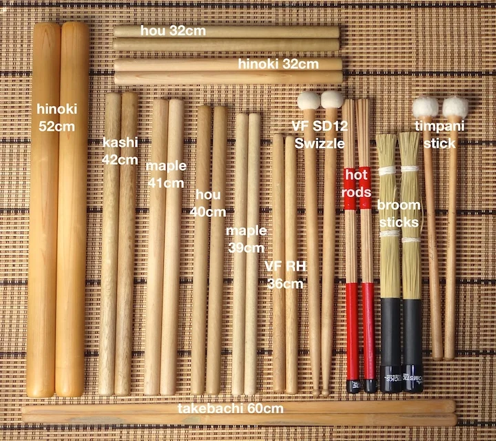 Eien Hunter-Ishikawa - My most important bachi & sticks for taiko
