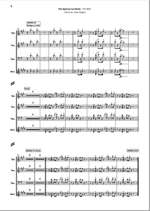 Big Band Arranging | 21 | Writing Horns For Pop Songs — Evan Rogers ...