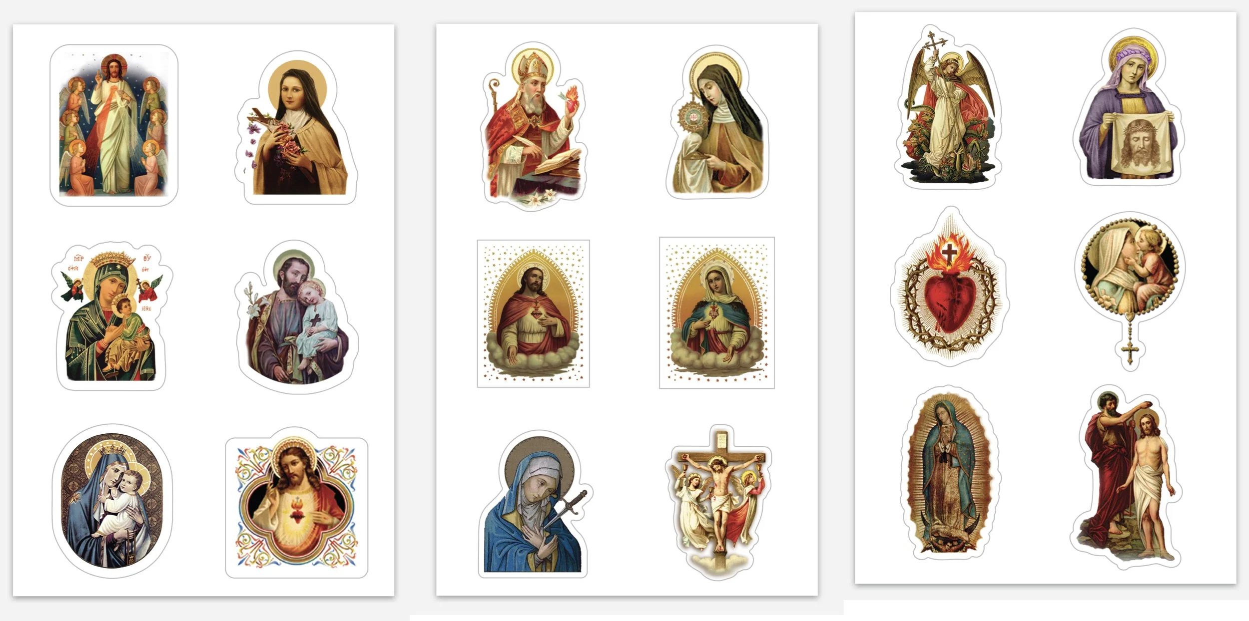 Saintly Stickers — catholicstationery.com