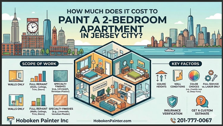 How Much Does it Cost to Paint a 2-Bedroom Apartment in Downtown Jersey ...