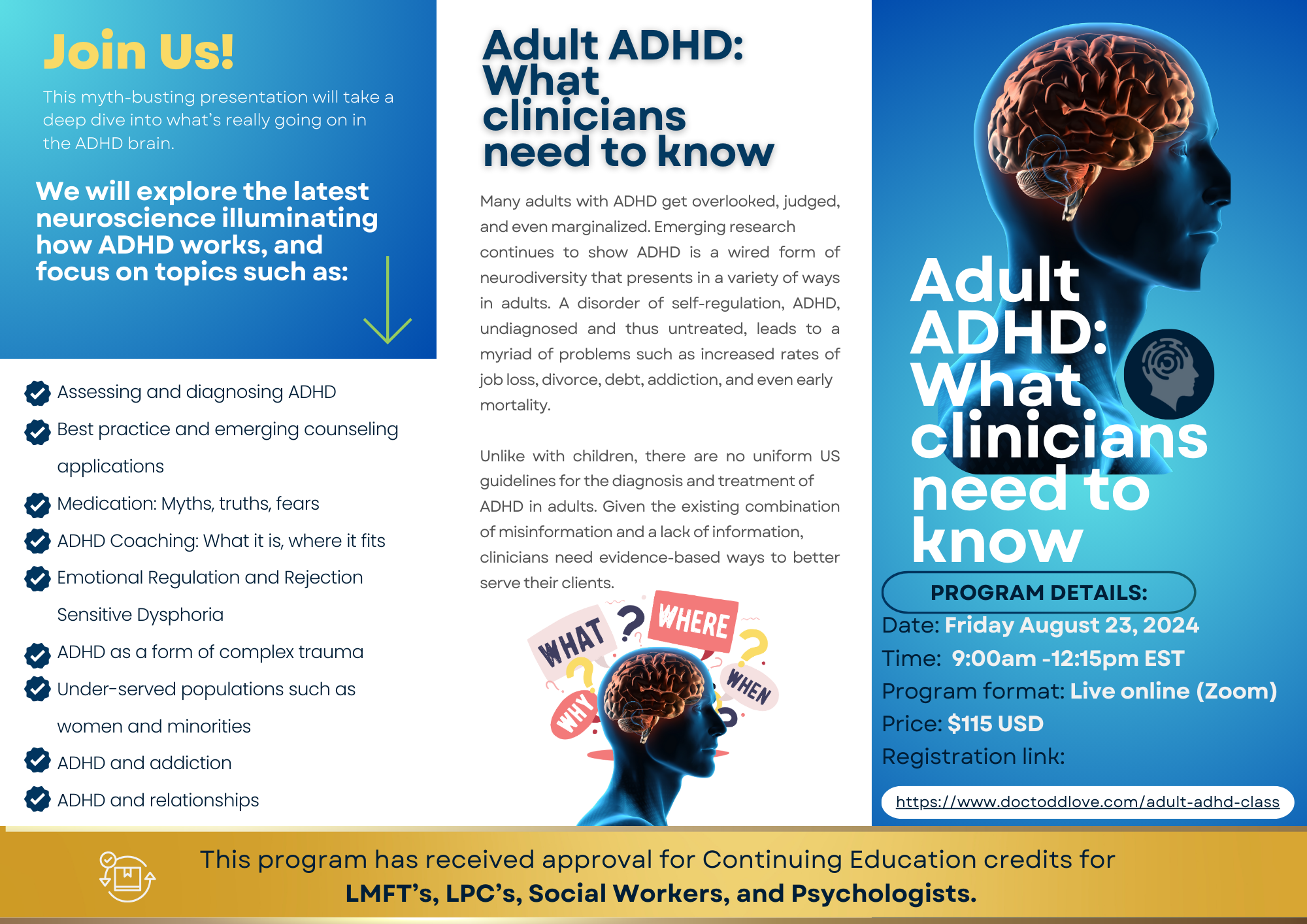 Adult ADHD training for clinicians — Doc Todd Love, LLC