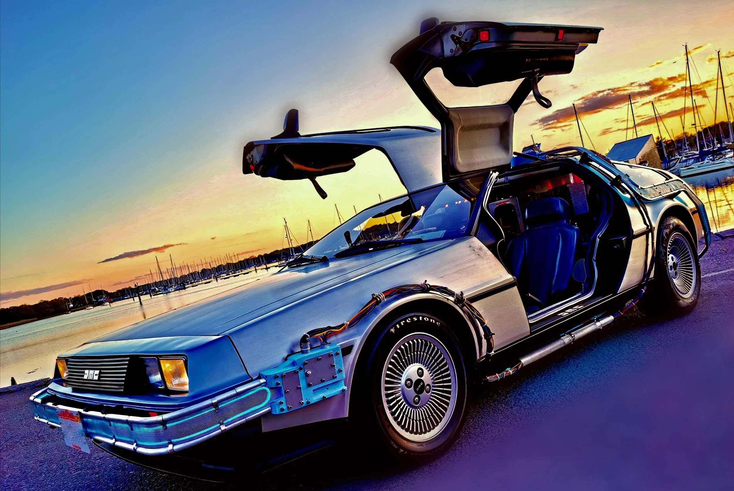 Experience the Ultimate DeLorean Time Machine - Ecto 1 C and KITT Movie ...