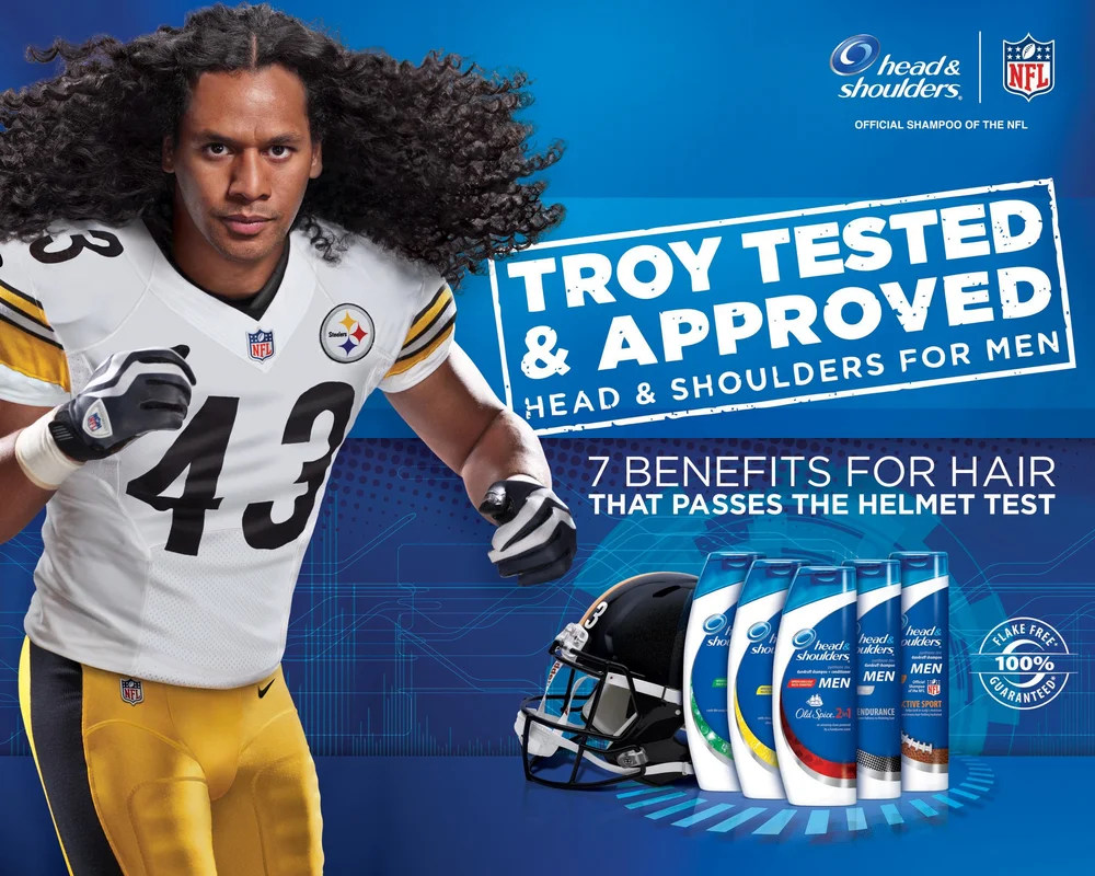 Troy Polamalu Head And Shoulders