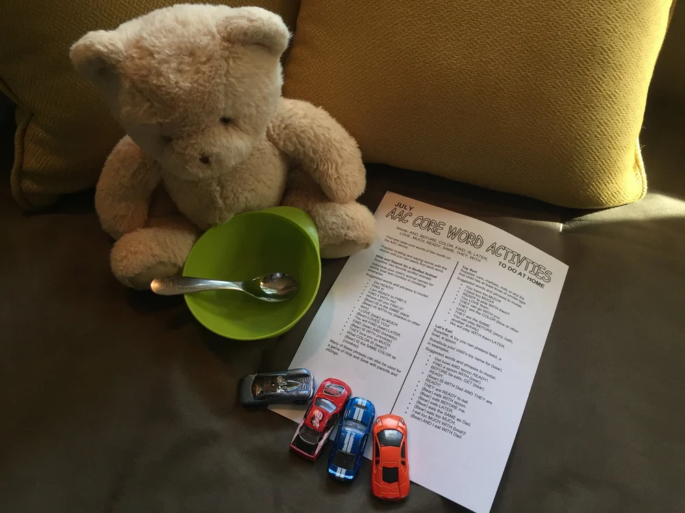 July AAC Core Word Activities At Home Free Printable — Kim Rankin