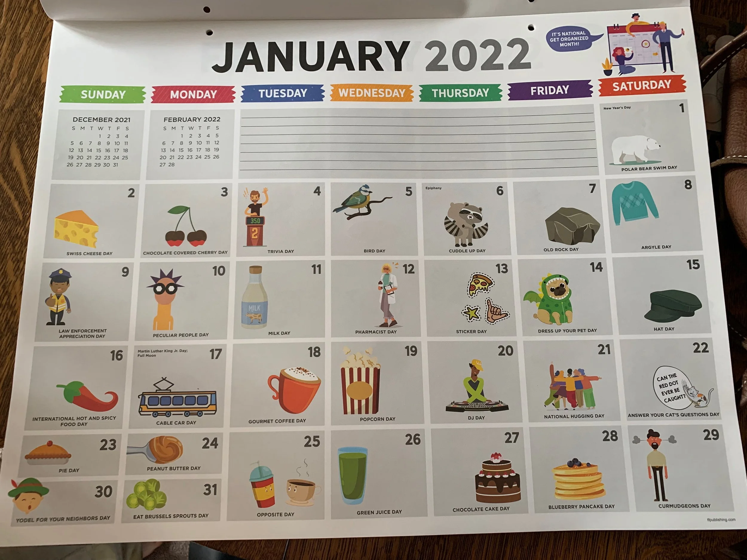 January 2022 Modeling Guide for Holiday Calendar — Kim Rankin