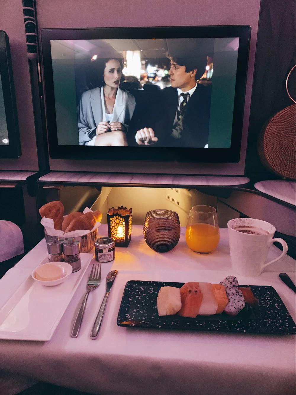 Flying the Q Suite LAX to Doha :: Believe the Hype — Traveling Newlyweds