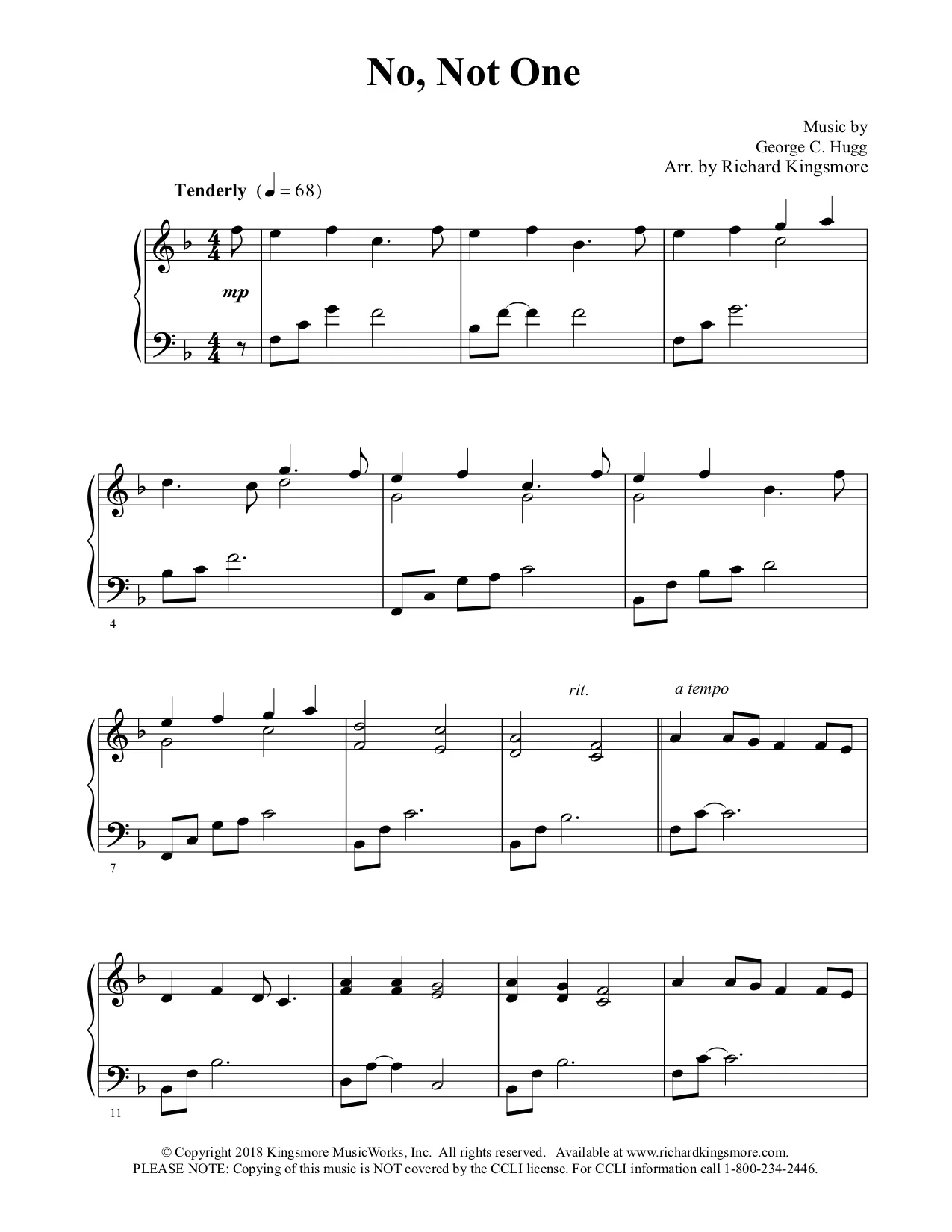 No Not One Richard Kingsmore Piano Music Orchestra Music And Vocal no-not-one-richard-kingsmore-piano-music-orchestra-music-and-vocal