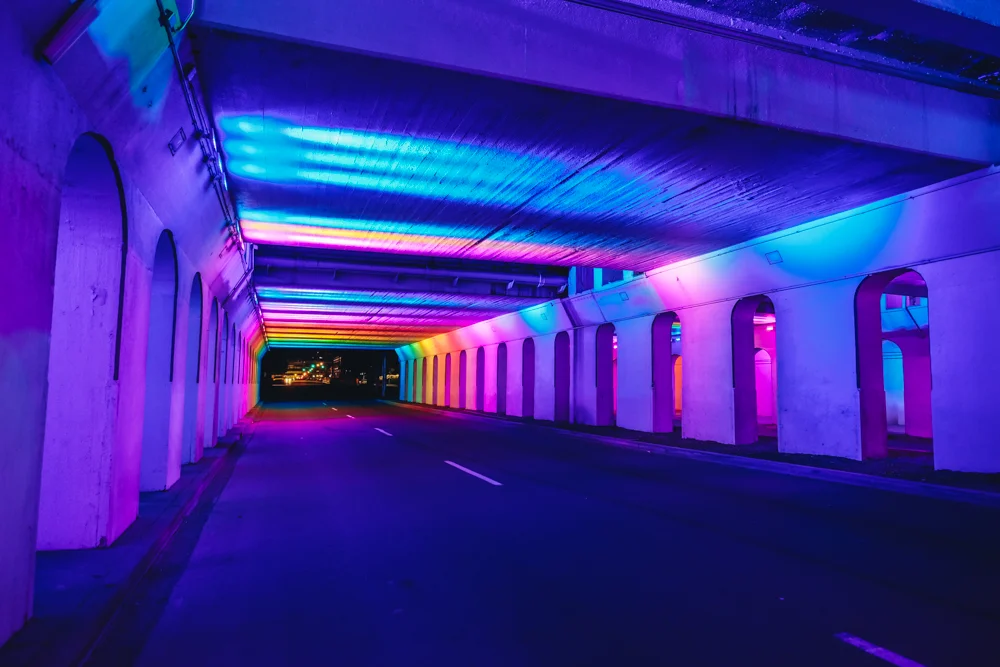 Rainbow Light Tunnels — Thomas Chen Photography