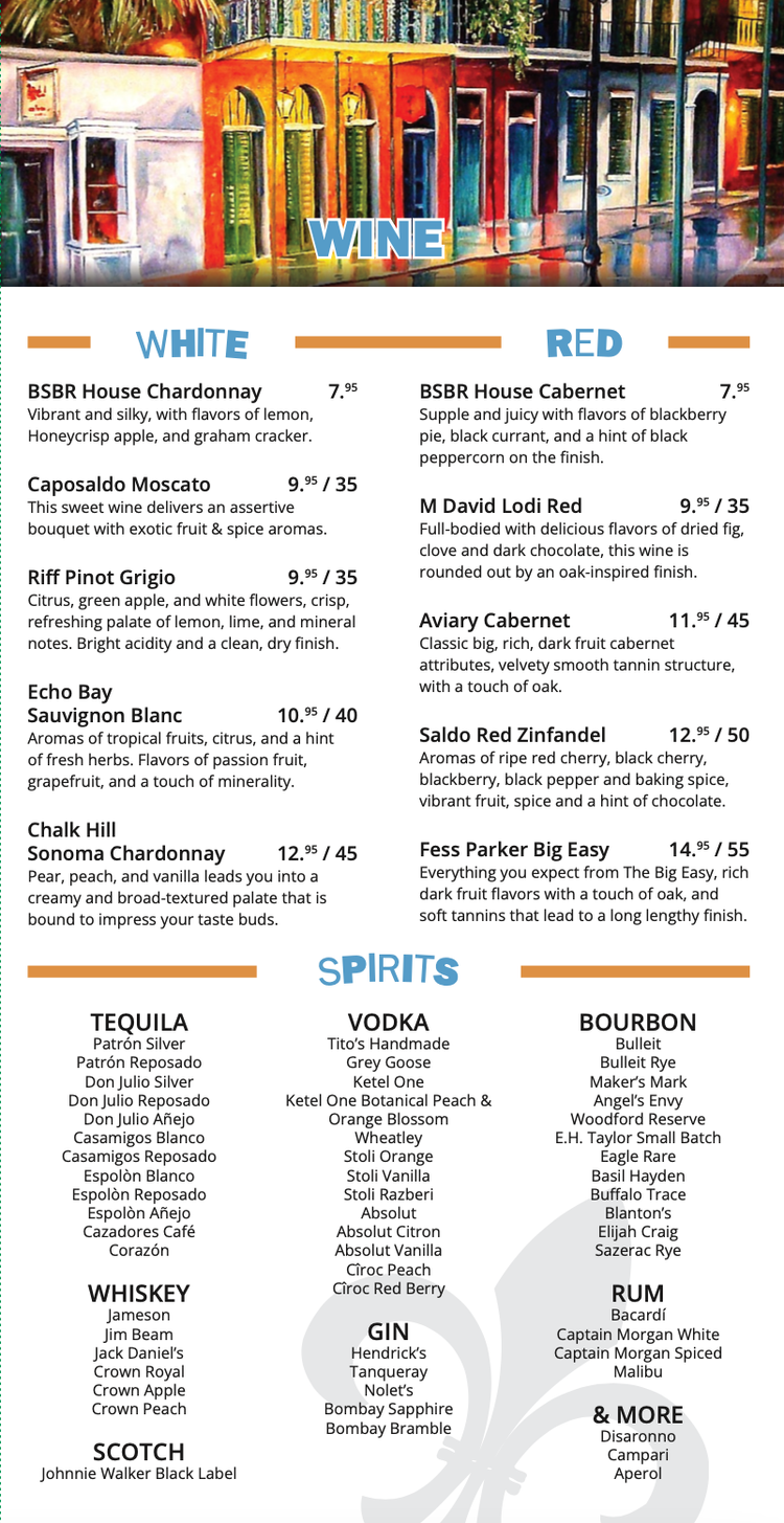 BSBR BAR! — BOURBON STREET BARREL ROOM