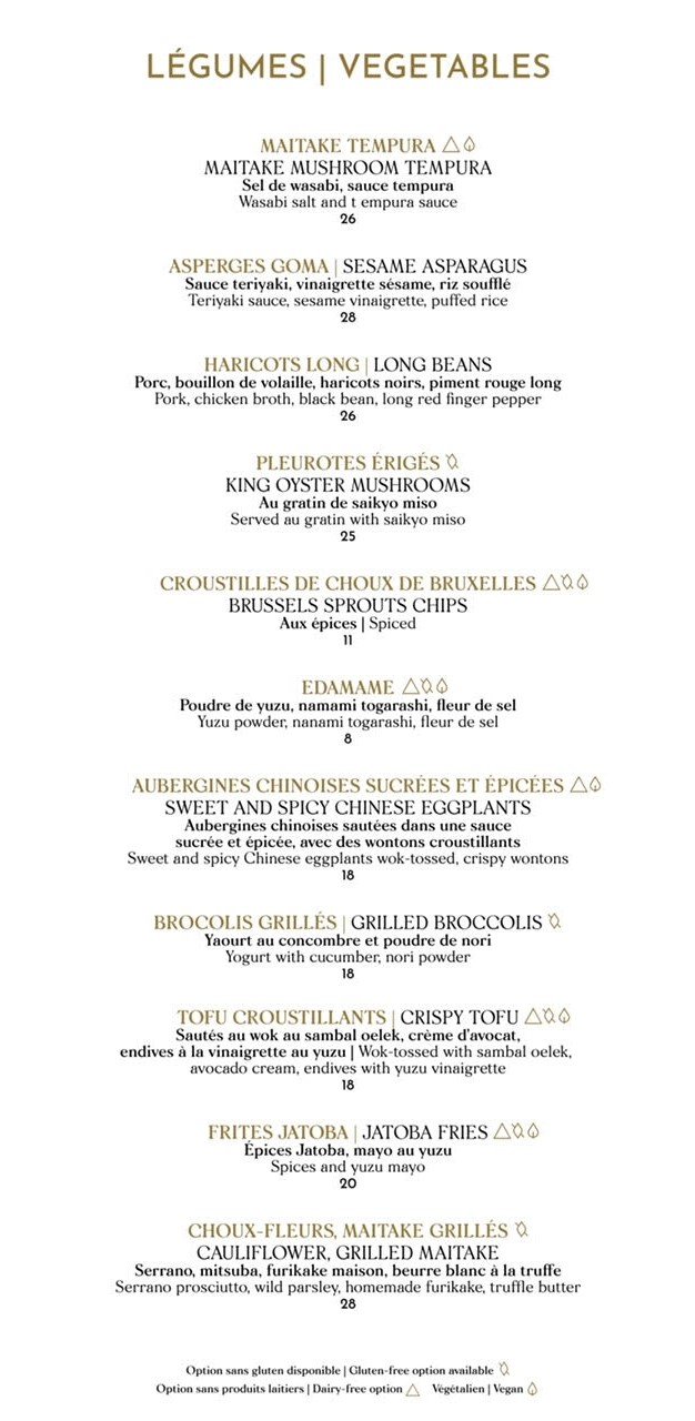 Menu — Jatoba