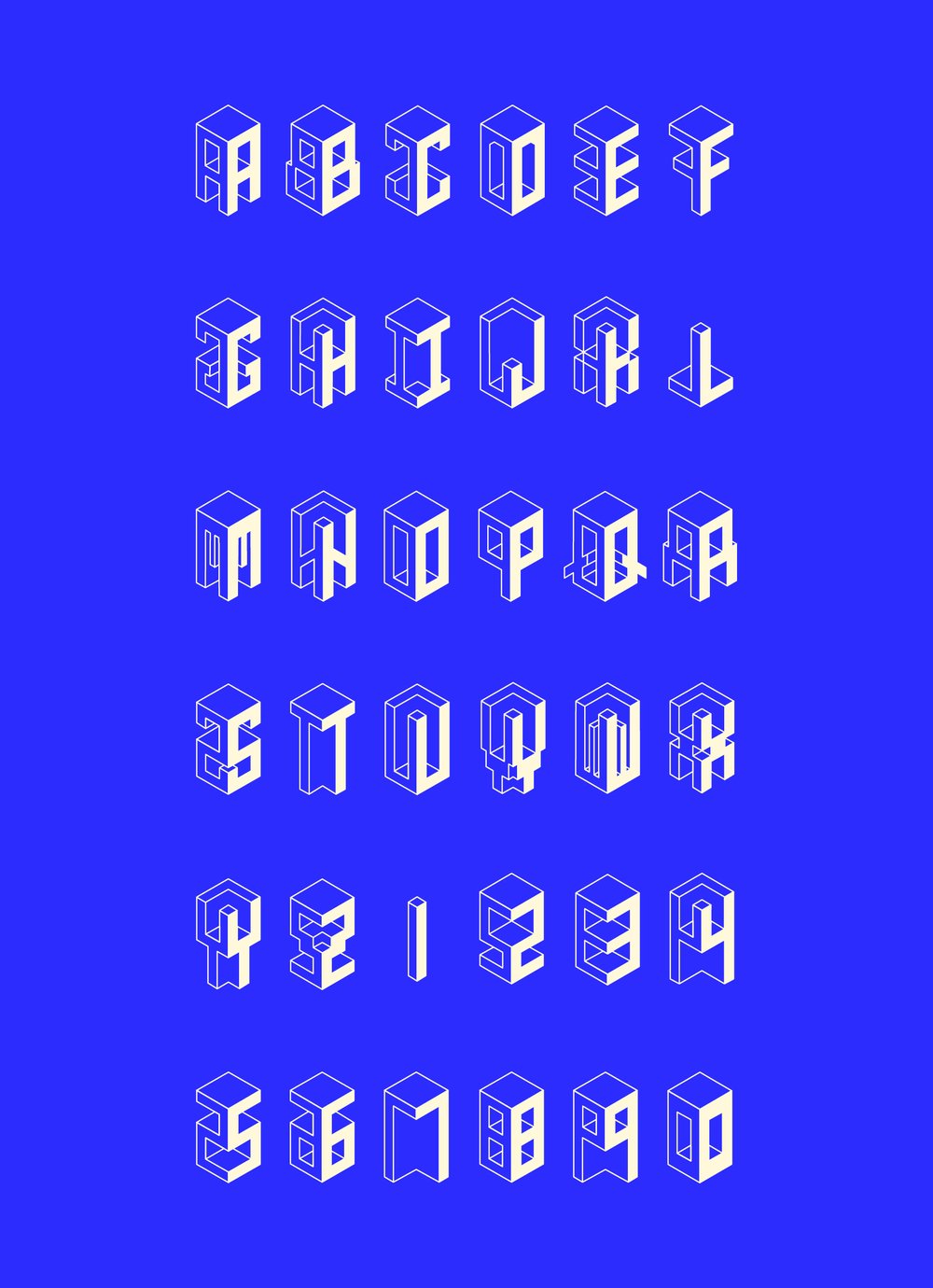 BOXY FONT — Angela Chan