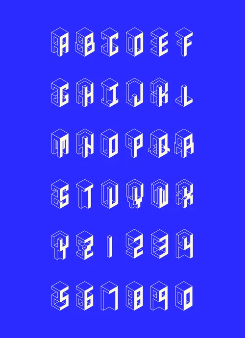 BOXY FONT — Angela Chan