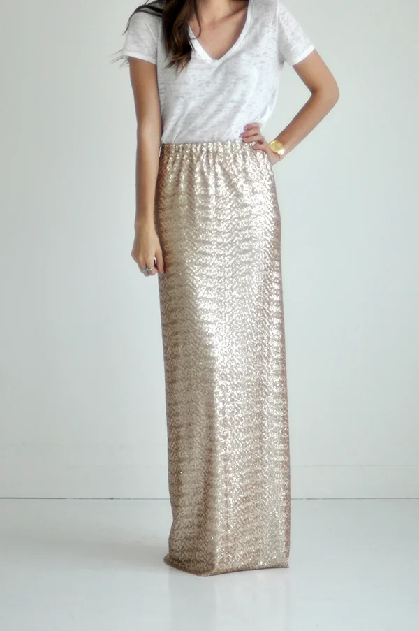 Sequin Maxi Skirt — Bree Lena