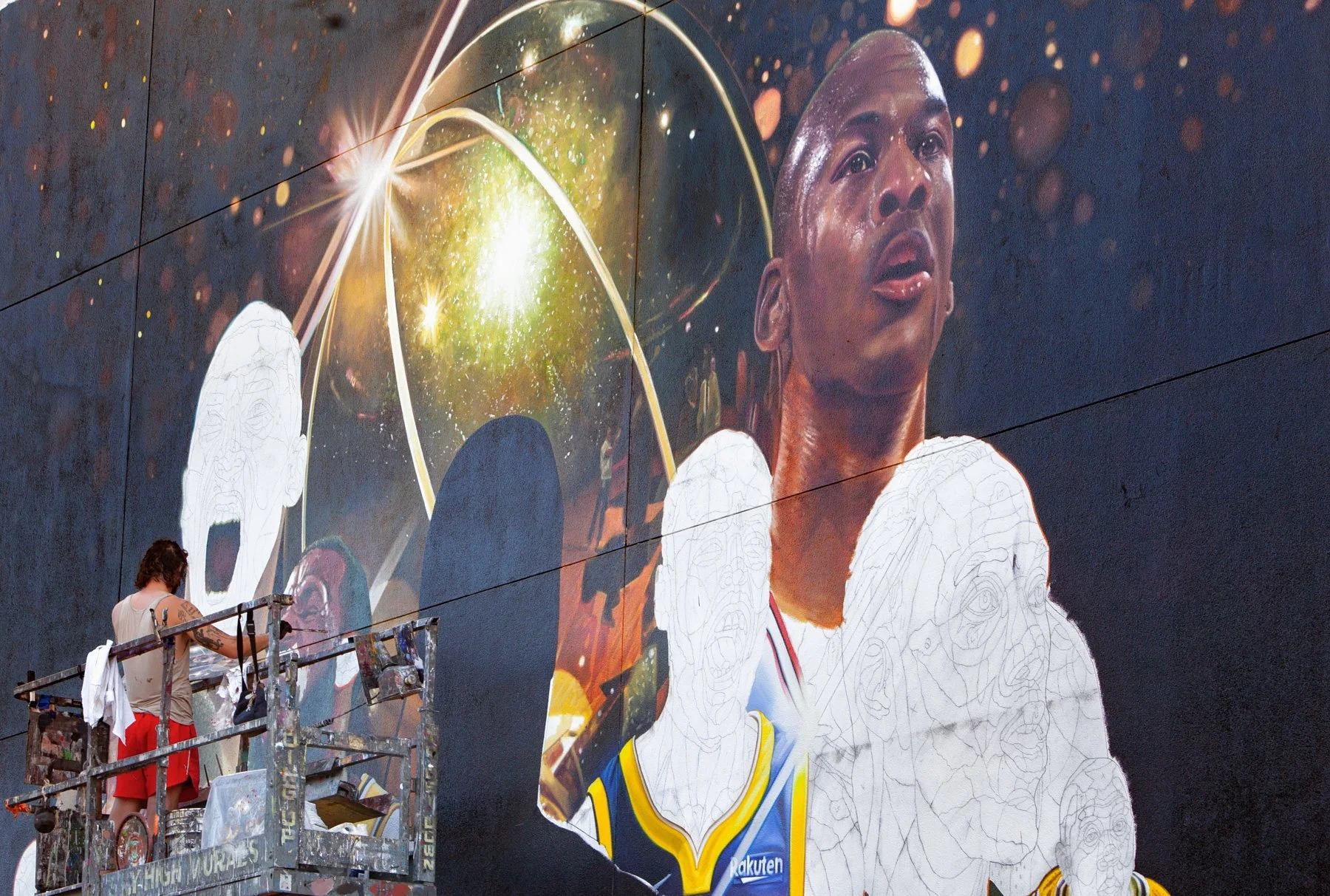 ESPN: NBA Finals Mural — Steve Gonzalez