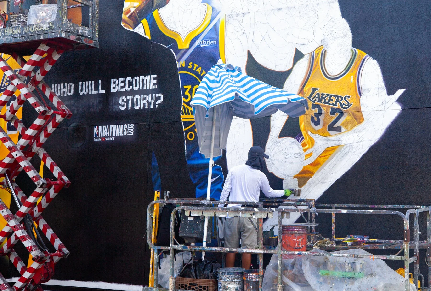 ESPN: NBA Finals Mural — Steve Gonzalez