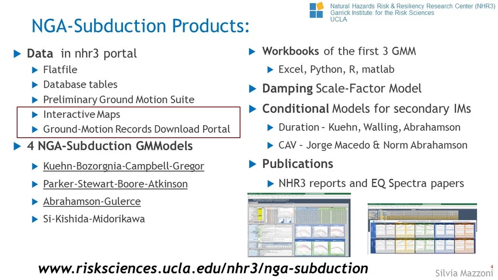 NGA-Subduction Ground-Motion Selection & Download Web Portal — The B. John Garrick Institute for ...