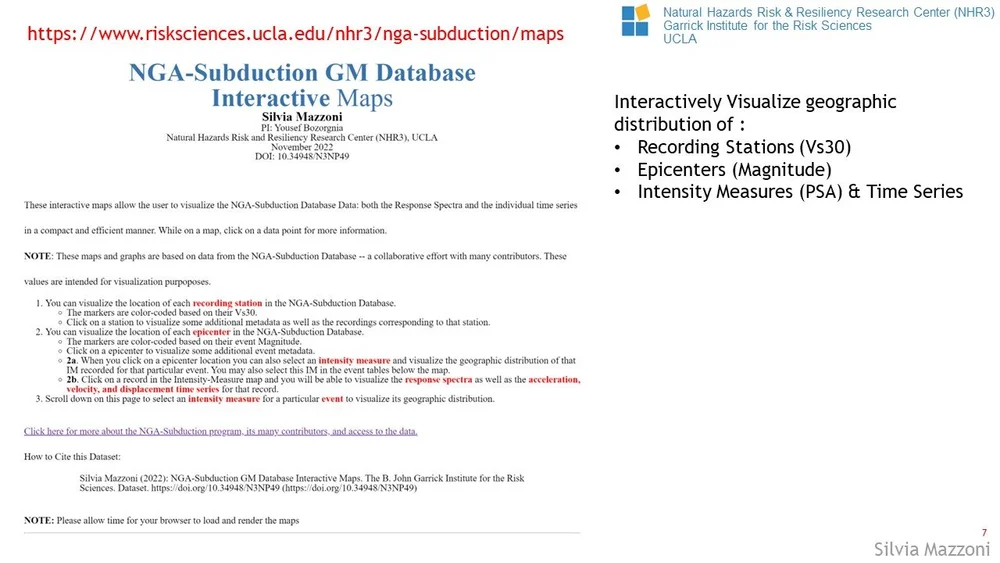 NGA-Subduction Ground-Motion Selection & Download Web Portal — The B. John Garrick Institute for ...