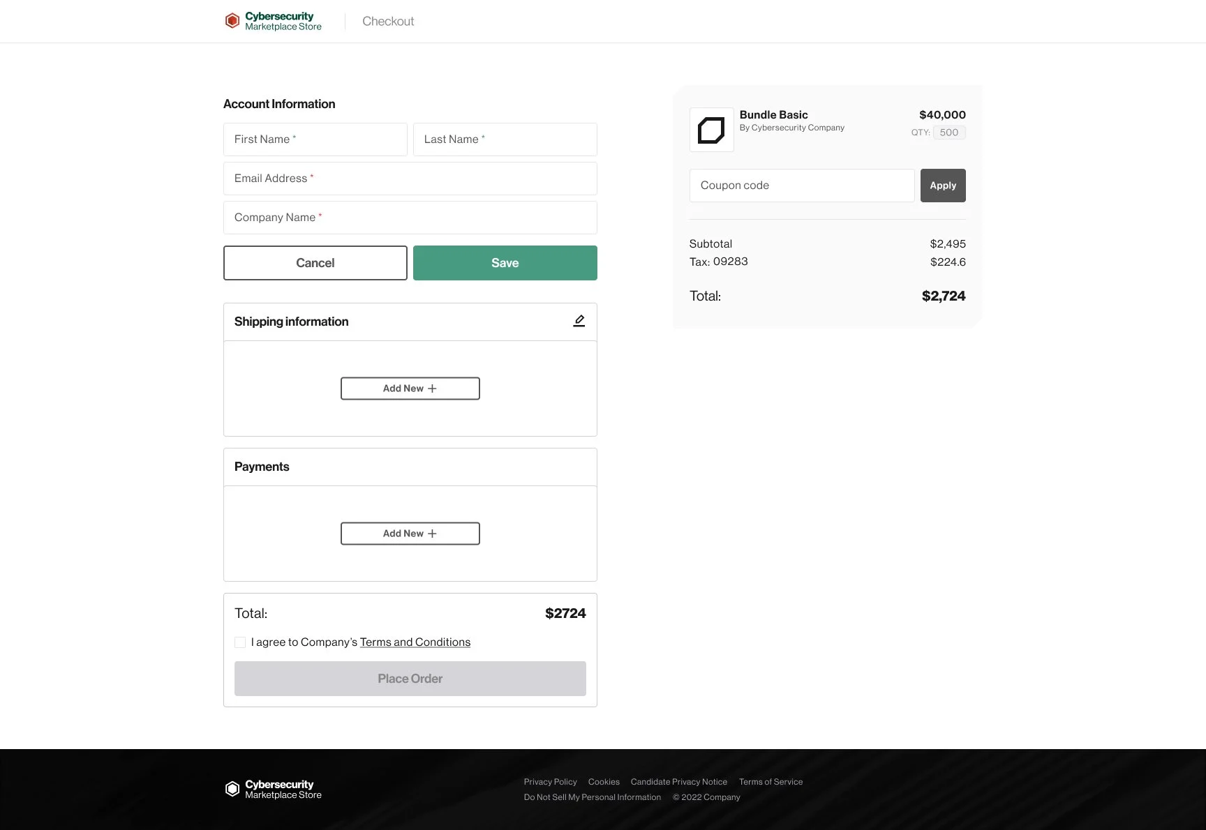 Crowdstrike: Ecommerce Checkout Flow — Ariel Koh