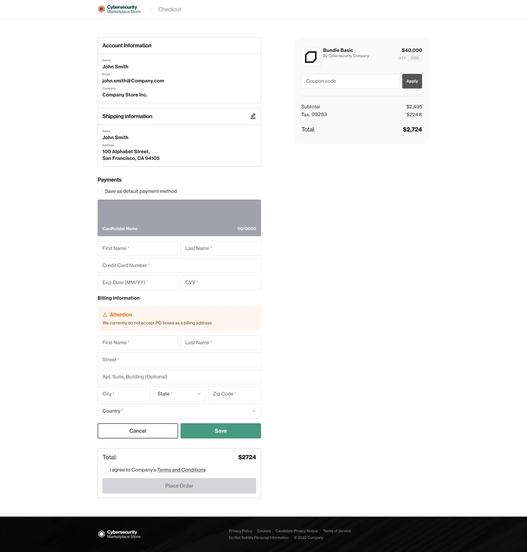 Crowdstrike: Ecommerce Checkout Flow — Ariel Koh
