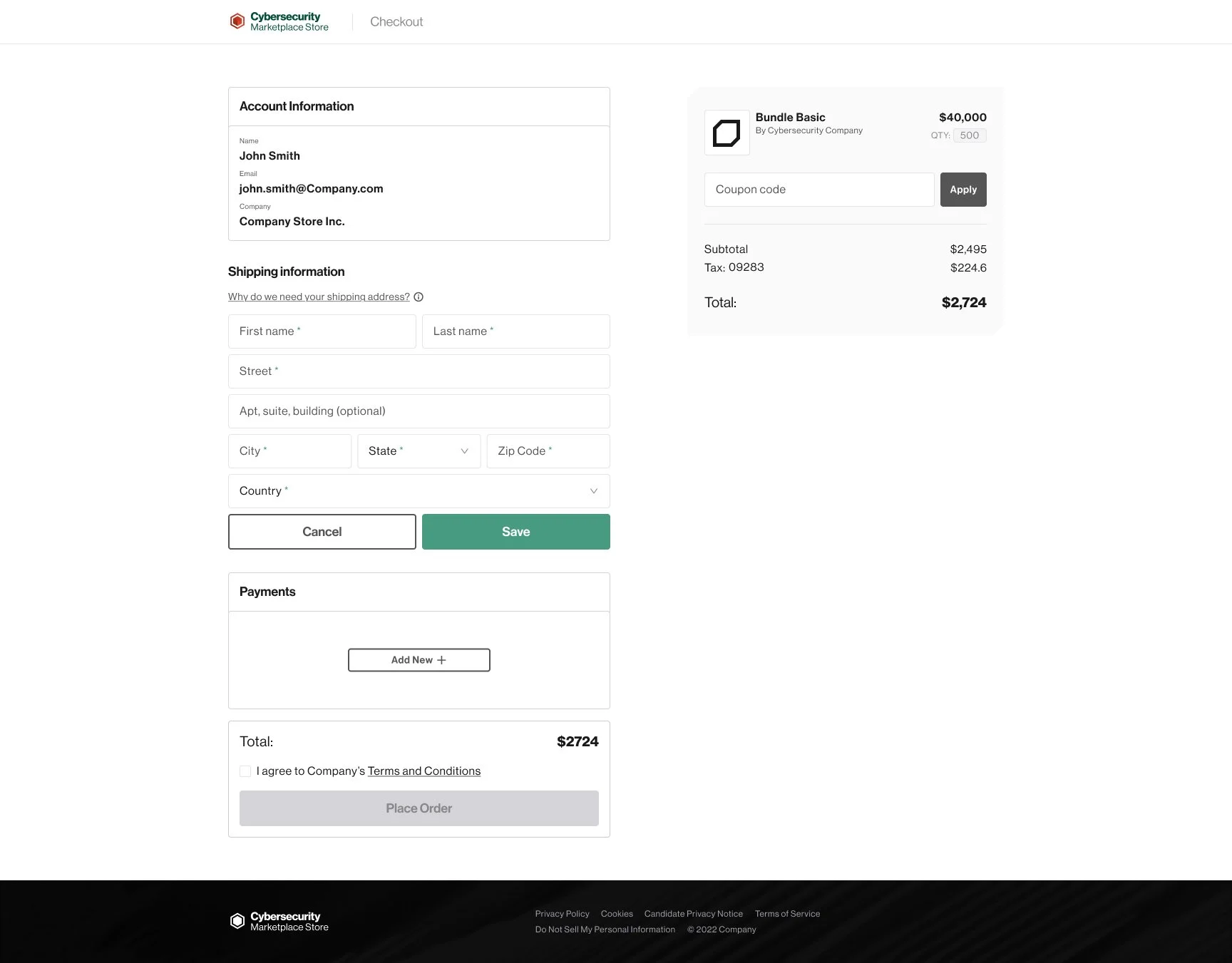 Crowdstrike: Ecommerce Checkout Flow — Ariel Koh