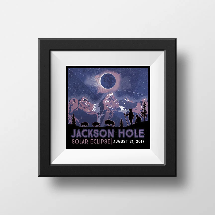 Limited Edition Total Solar Eclipse in Jackson Hole Poster — Beutler ...