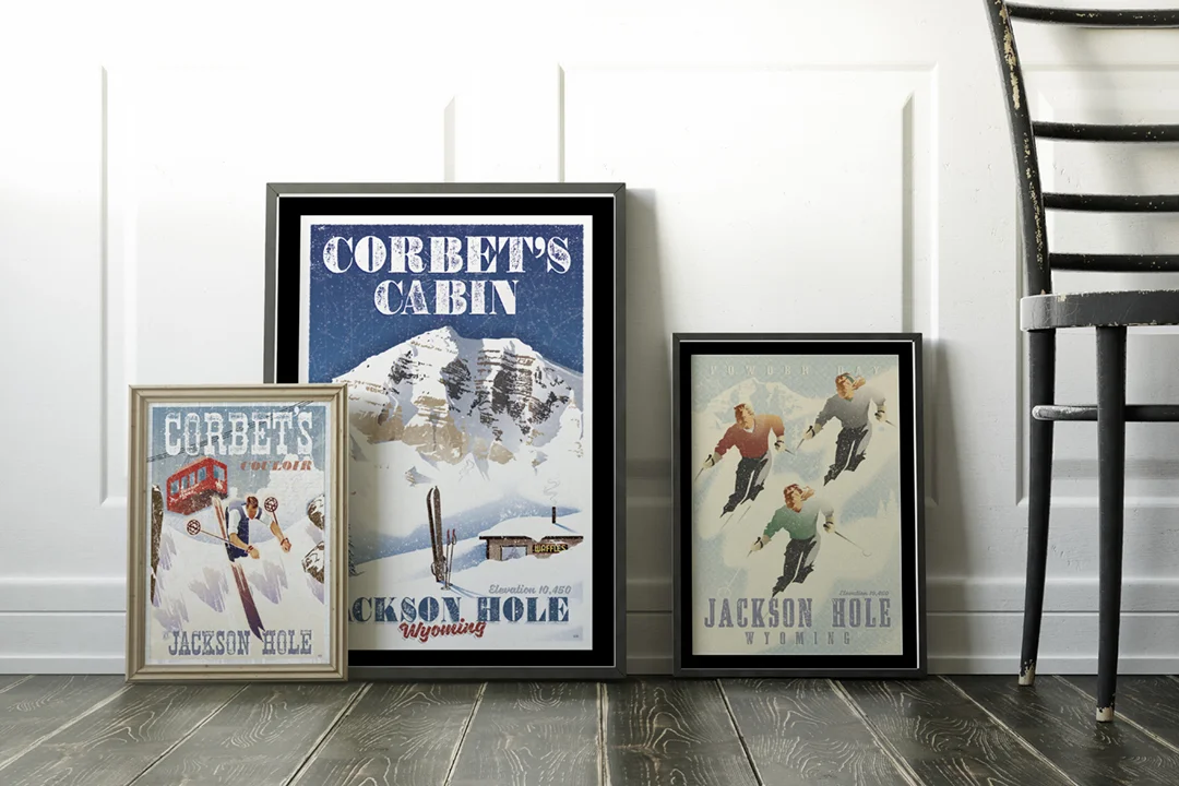 Modern/Vintage Jackson Hole Posters FREE SHIPPING! — Beutler Design ...