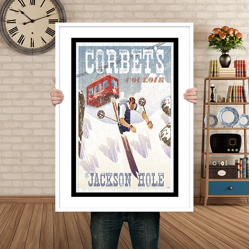 Corbet’s Couloir Poster : Jackson Hole — Beutler Design & Illustration