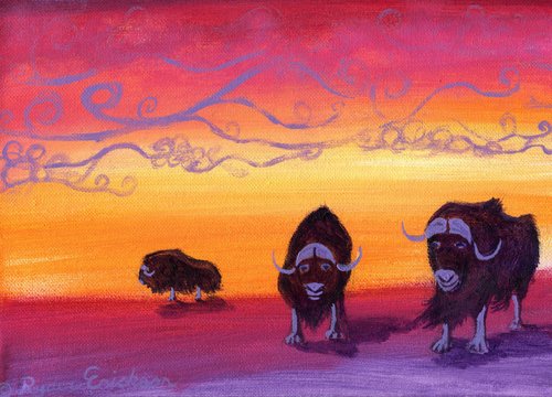 Ryder Erickson - Growing Up "Village" Fine Art