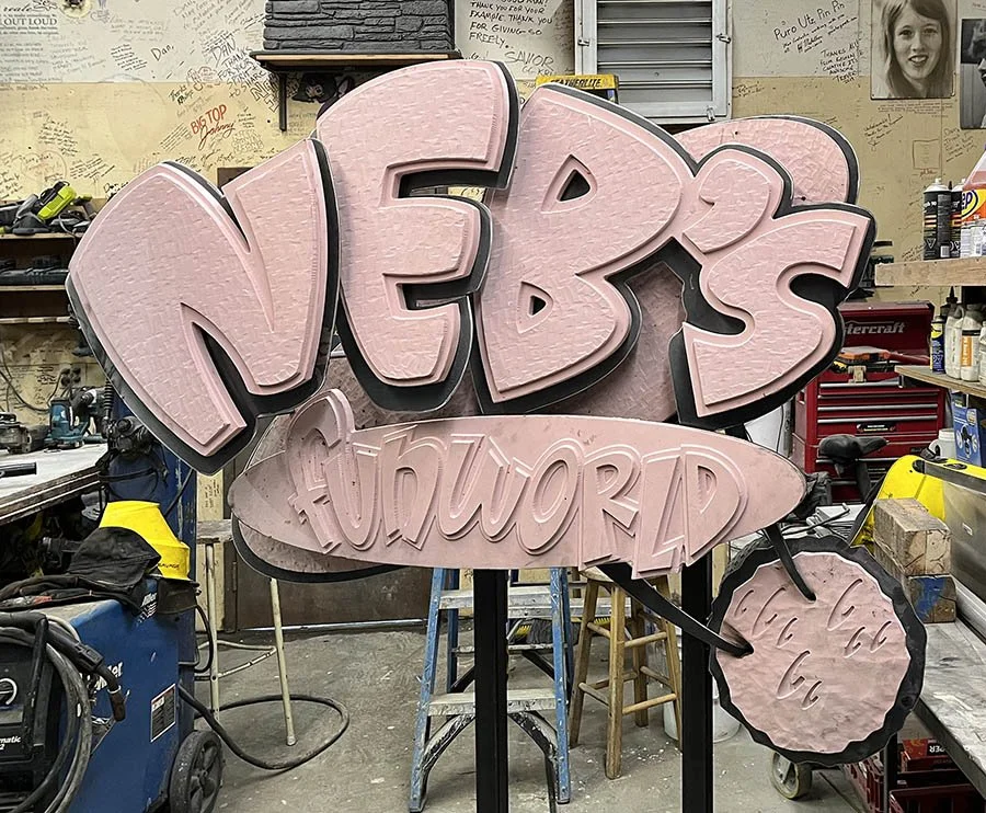 NEB's Fun World 3D sign — Imagination Corporation