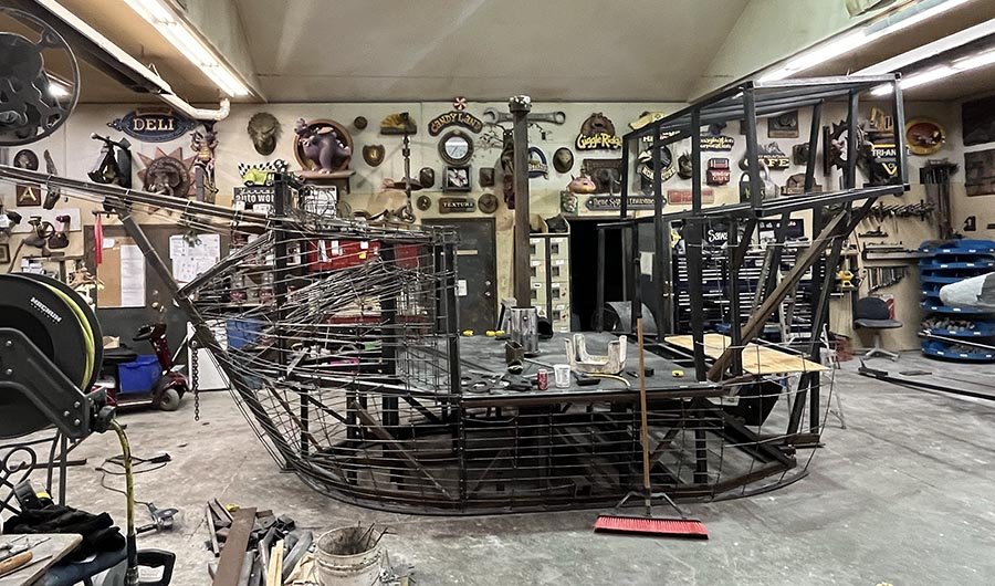 Ship hull structure complete — Imagination Corporation