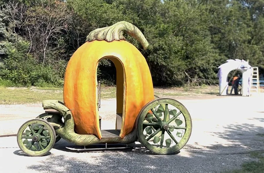 First day of install at Vala's Pumpkin Patch — Imagination Corporation