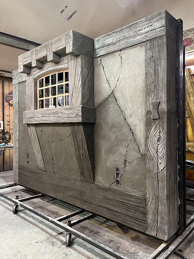 ANother wall section sculpted — Imagination Corporation