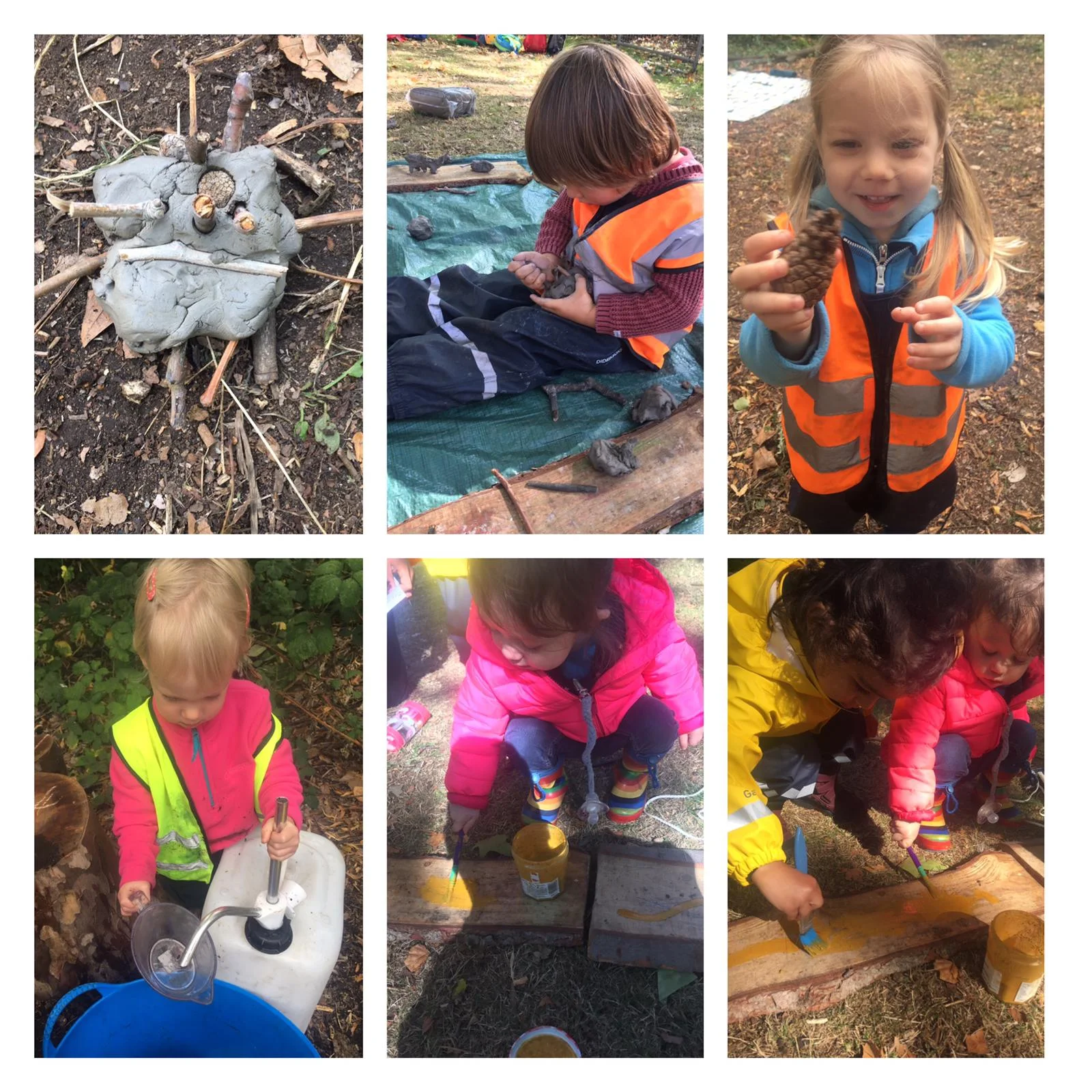 Little Forest Folk | Twickenham - natural mark making | Forest School