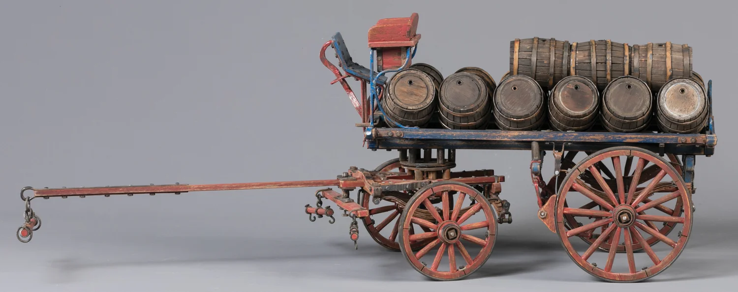 Three Masterfully Crafted Roy Luttrell Miniature Wagons — Old West ...